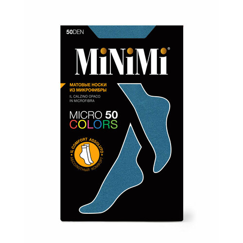 Носки MiNiMi, 50 den, размер 0 (UNI), бирюзовый