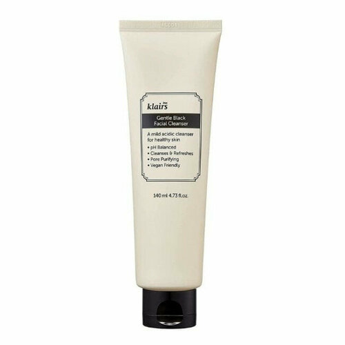 Dear, Klairs Пенка нежная для умывания - Gentle black facial cleanser, 140мл