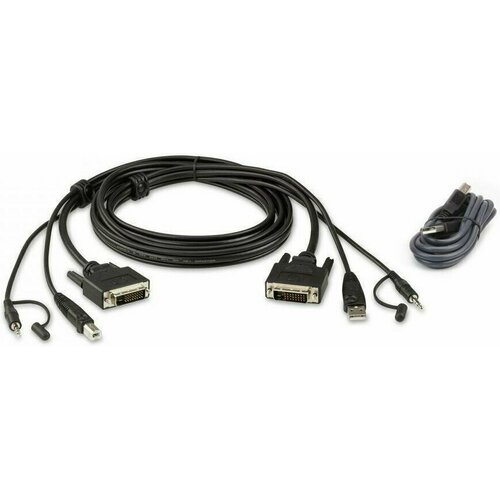 Aten Набор защищенныйх кабелей KVM USB DVI 1.8M USB DVI-D Dual Link Secure KVM Cable kit