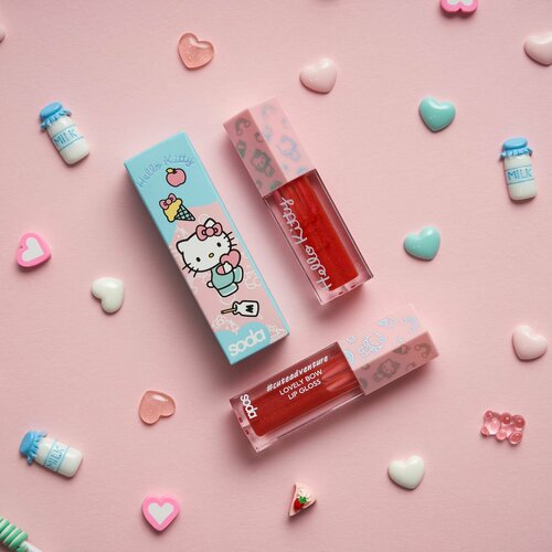 SODA HELLO KITTY Блеск для губ LOVELY BOW #cuteadventure MAMA'S GIFT