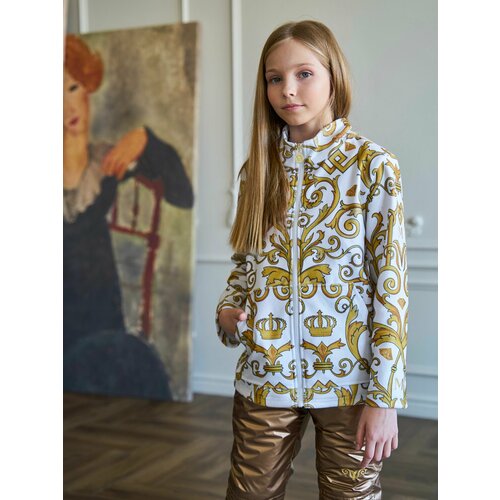 Толстовка MONFREDO, размер 158, золотой, белый
