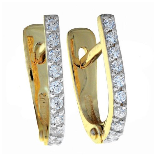Серьги Diamond Prime, белое золото, 585 проба, бриллиант