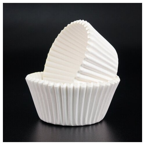 Формы бумажные для кексов Белые, набор 1000 шт. Размер: 5х3,5 см