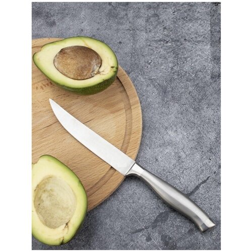 Нож кухонный универсальный для нарезки рыбы и мяса