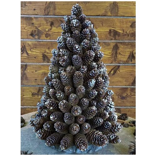 Новогодняя елка из еловых шишек Еловая красавица Т69-В22+22А