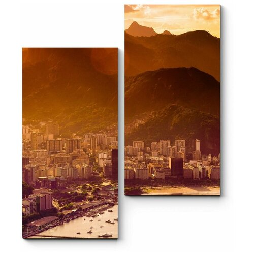 Модульная картина Чудесный Рио-де-Жанейро 60x75