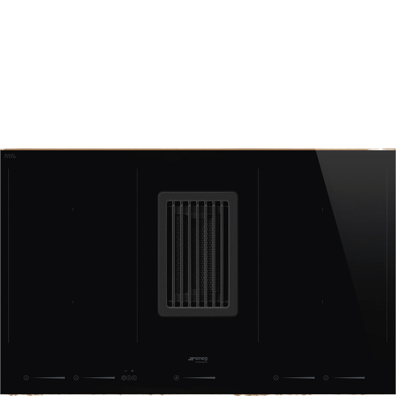 Встраиваемая варочная панель индукционная Smeg HOBD682R черный