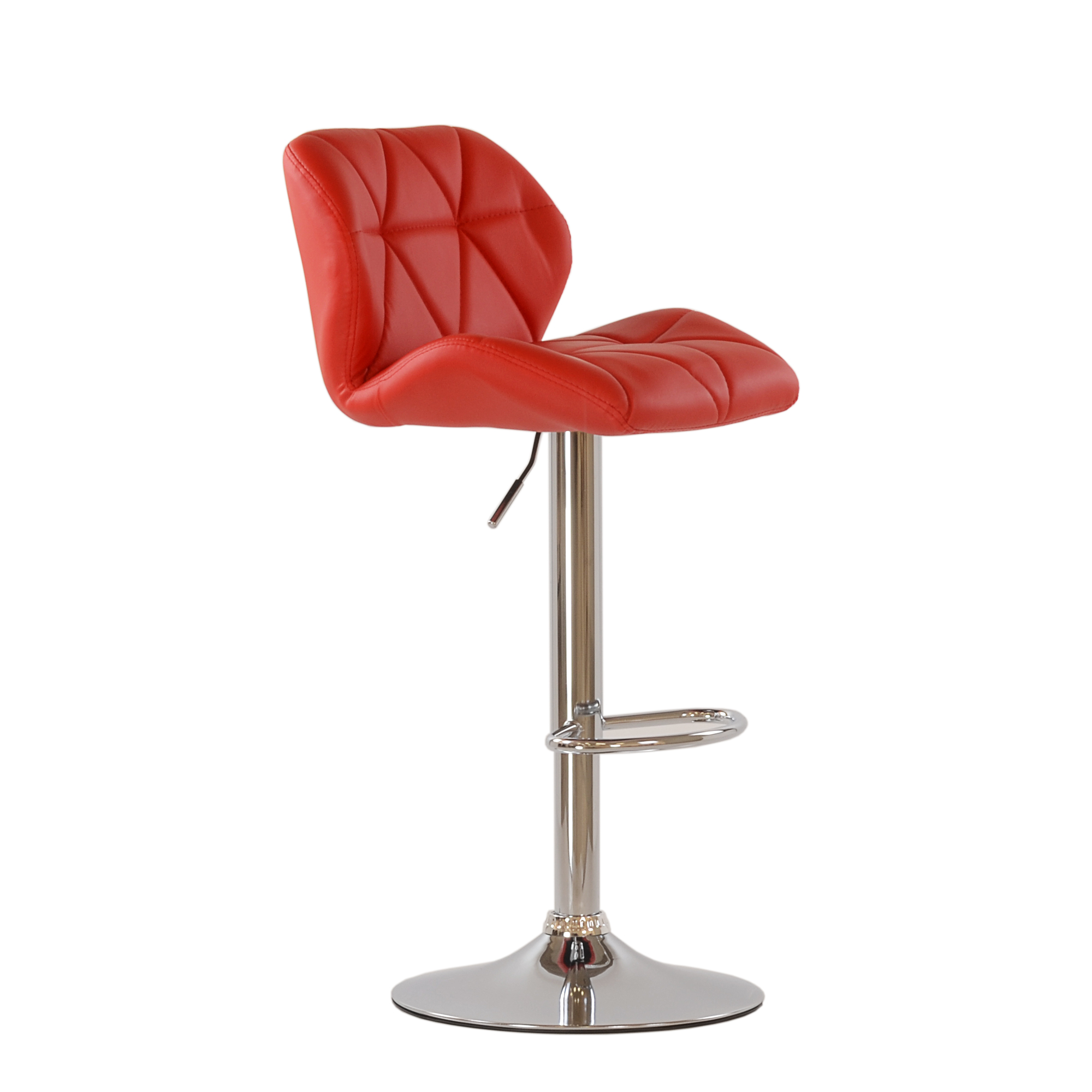 Барный стул Barneo N-85 Diamond красная экокожа
