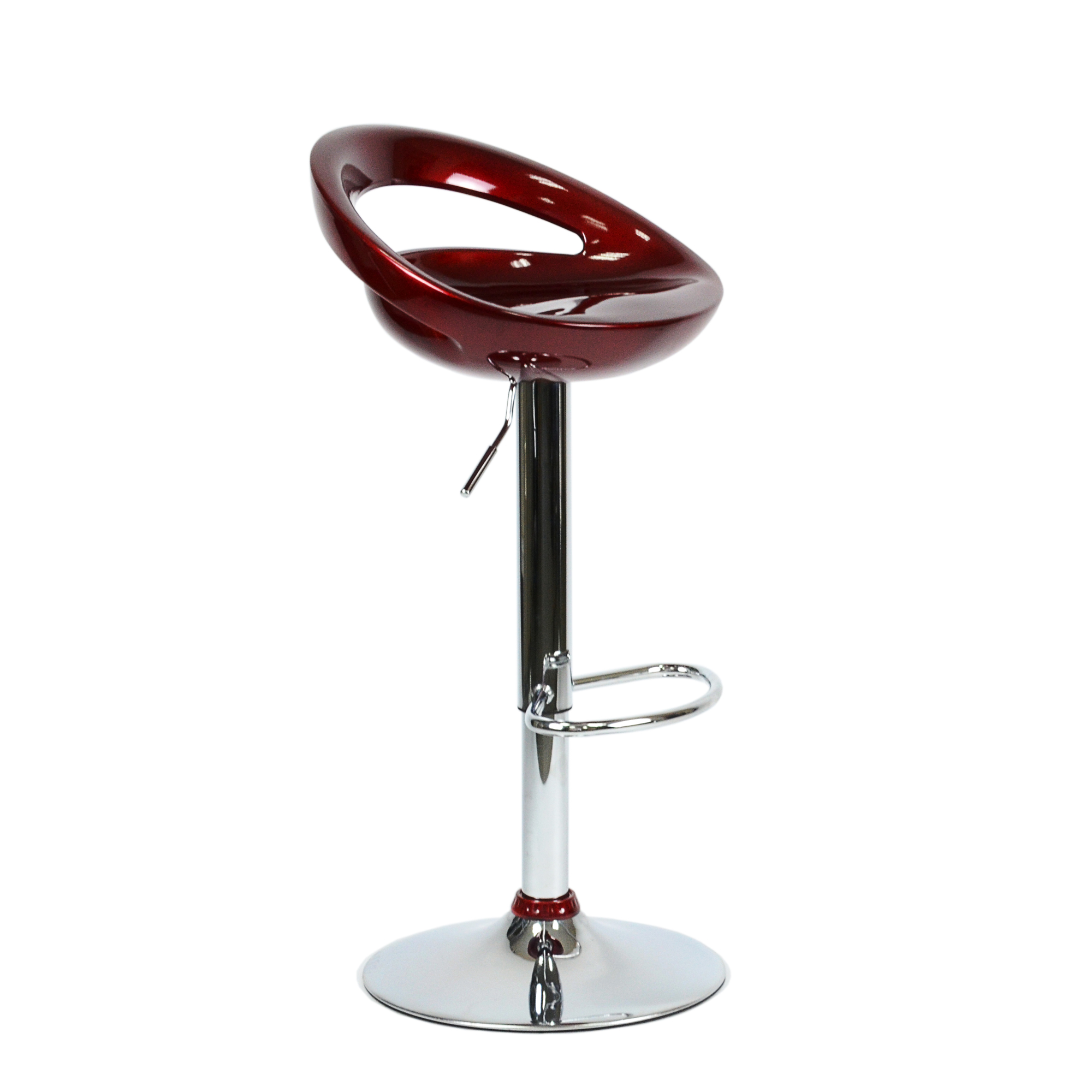 Барный стул Barneo N-6 Disco вишневый глянец