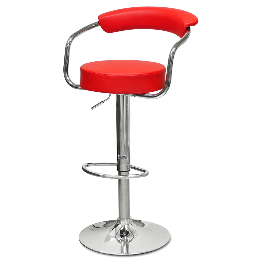 Барный стул Barneo N-91 Orion красная экокожа