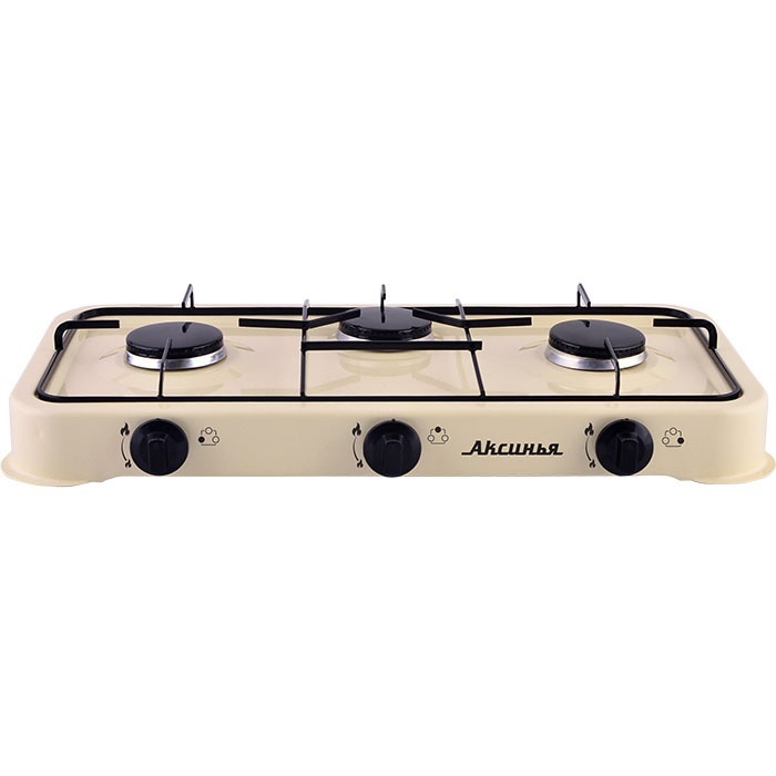 Настольная газовая плитка АКСИНЬЯ КС-103 Beige