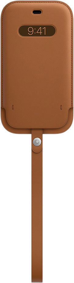 Чехол Apple Leather MagSafe Saddle Brown для iPhone 12/12 Pro MHYC3ZE/A)