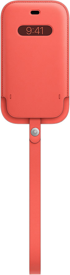 Чехол Apple Leather MagSafe Pink Citrus для iPhone 12 mini (MHMN3ZE/A)