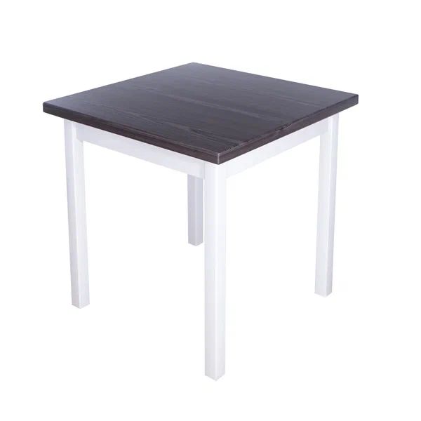 Стол кухонный Solarius Классика квадратный 70х70х75, цвет венге с белыми ножками