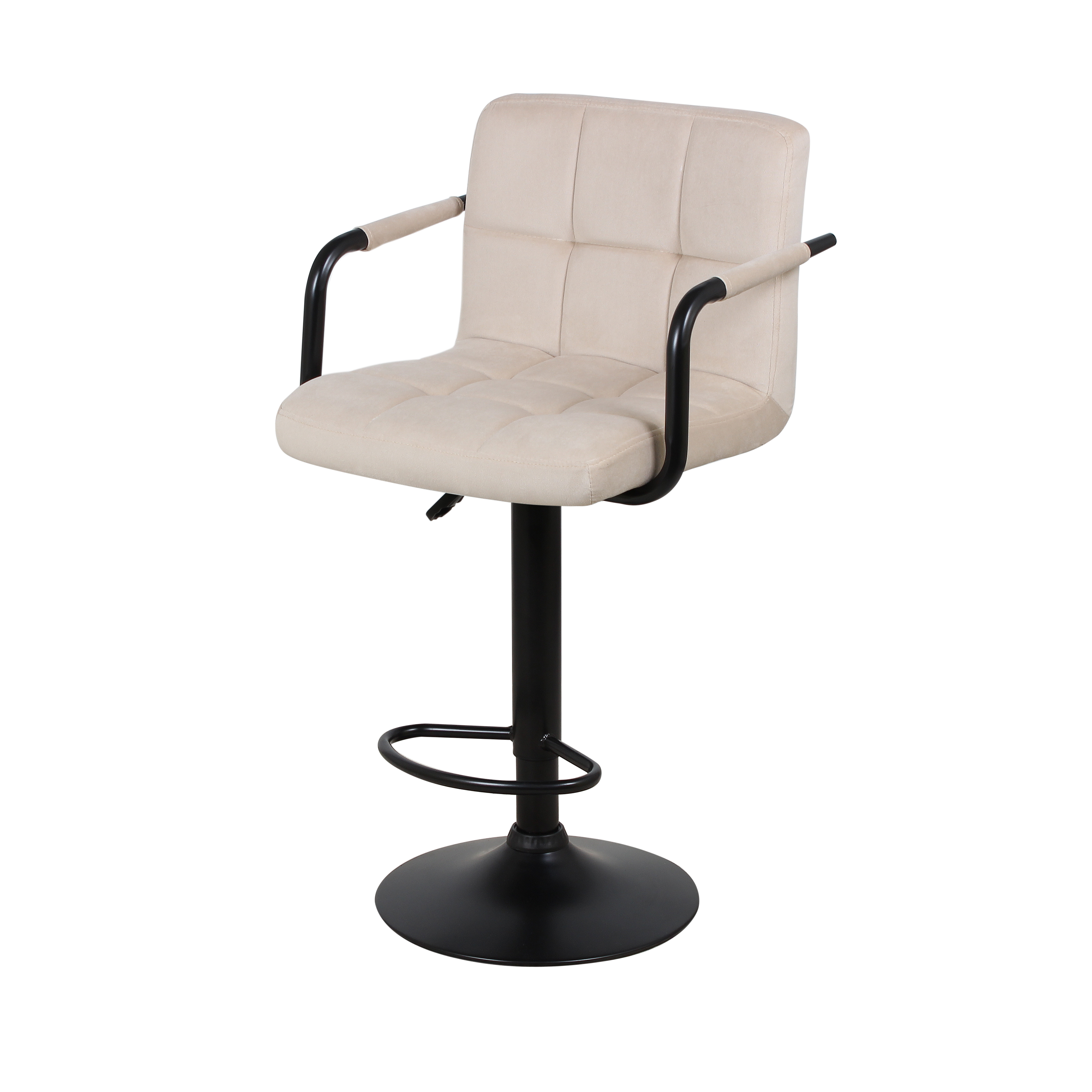 Барный стул ЭкоЛайн Паркер бежевый 53x48x115 см