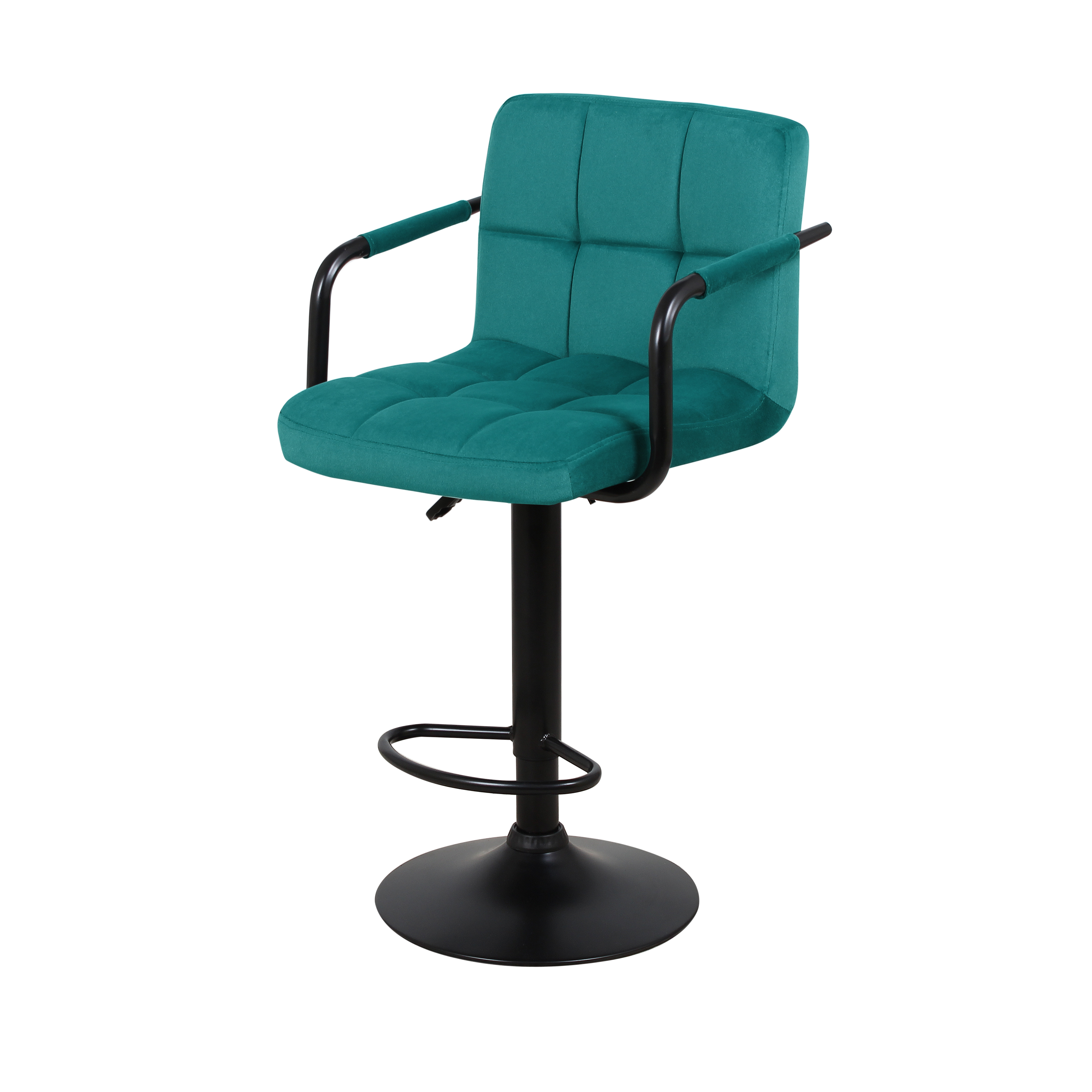 Барный стул ЭкоЛайн Паркер зеленый 53x48x115 см