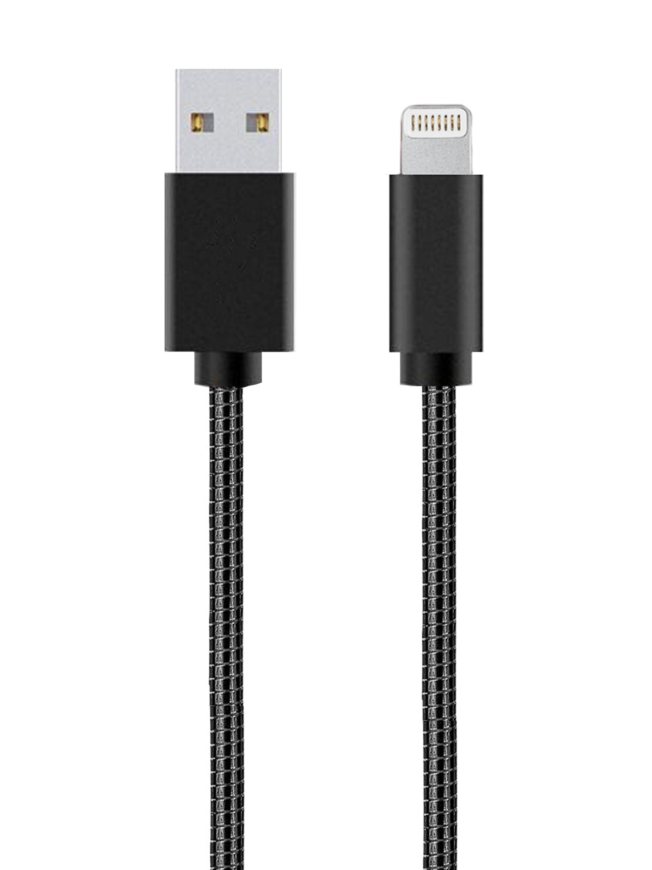 Дата-кабель More choice K31i  USB 2.1A для Lightning 8-pin металл 1м Black