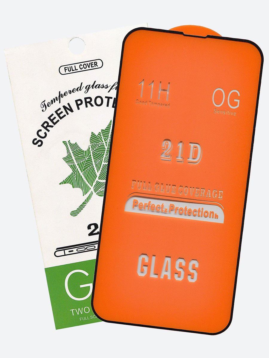 Защитное стекло Glass для Apple iPhone 13 Pro Max/21D/ полный клей, черная рамка