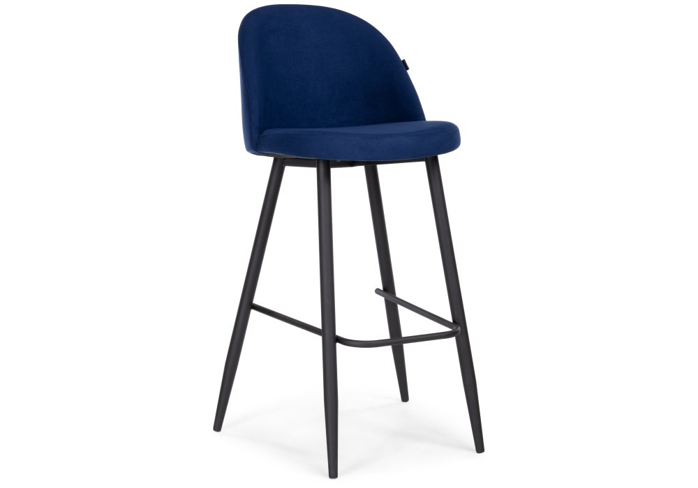 Барный стул Woodville Сондре темно-синий/черный