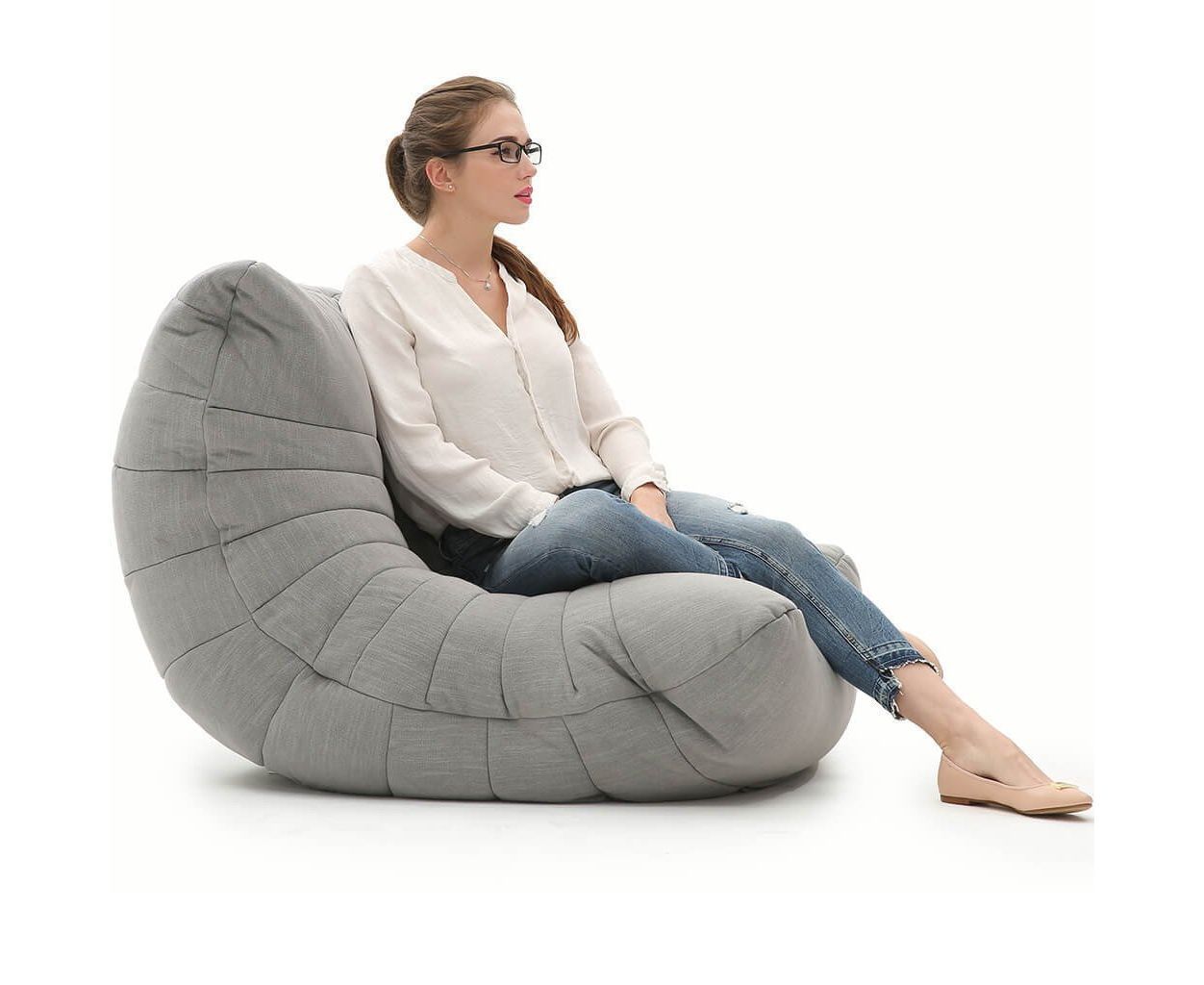 Бескаркасное кресло для отдыха дома Ambient Lounge - Acoustic Sofa - Keystone Grey (серый)