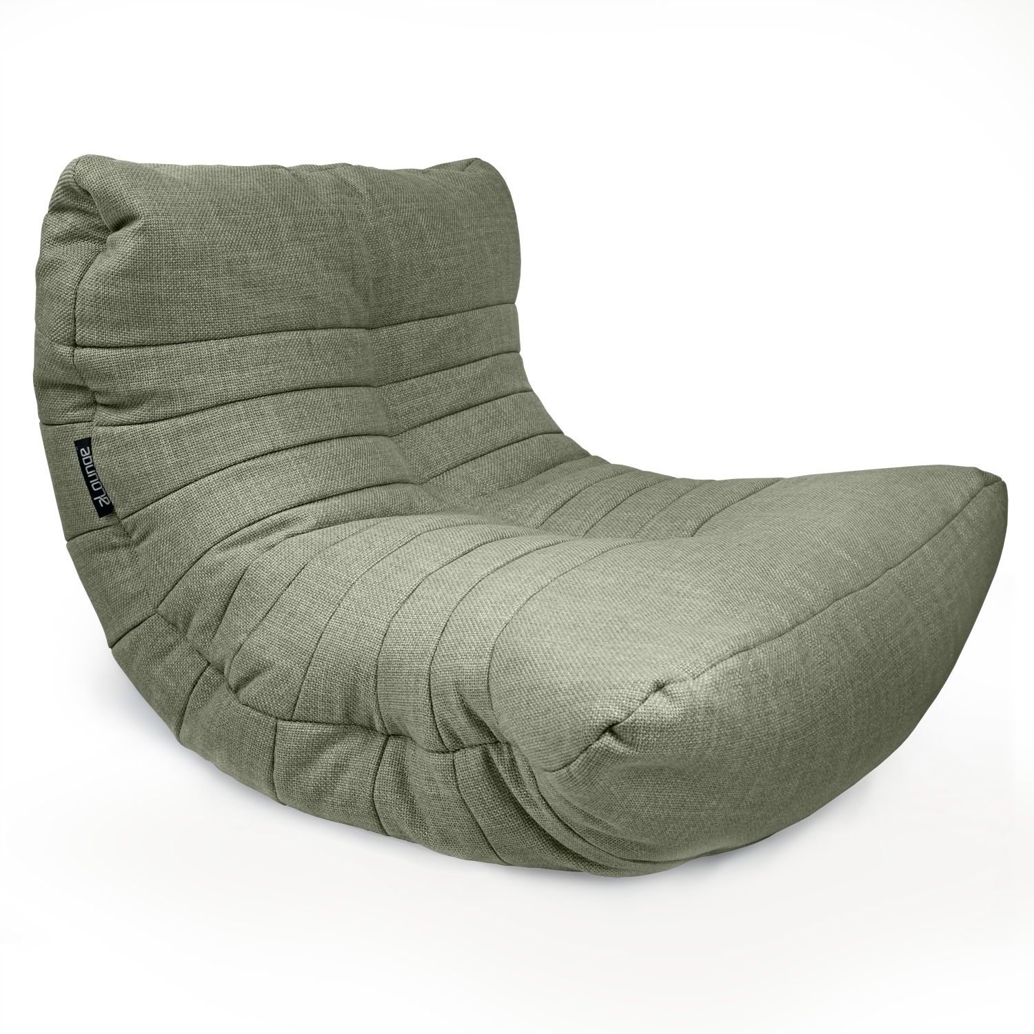 Кресло-мешок для отдыха aLounge - Acoustic Sofa - Lime Citrus (рогожка, серо-зеленый)