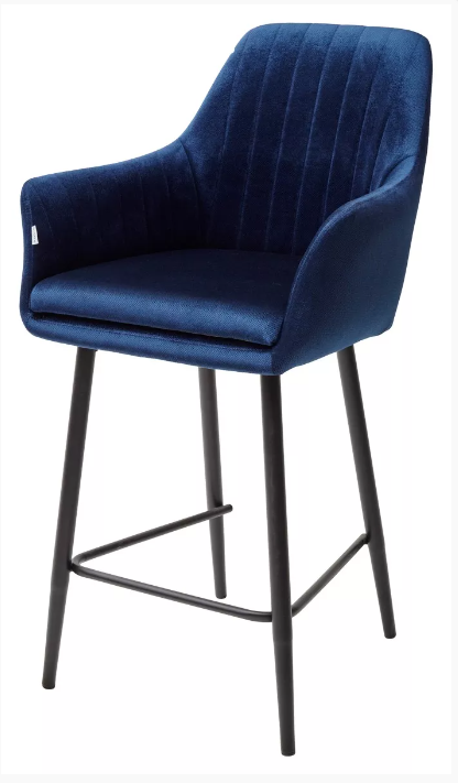 Комплект полубарных стульев M-City Роден Blitz (2 шт) 480M04345, черный/синий