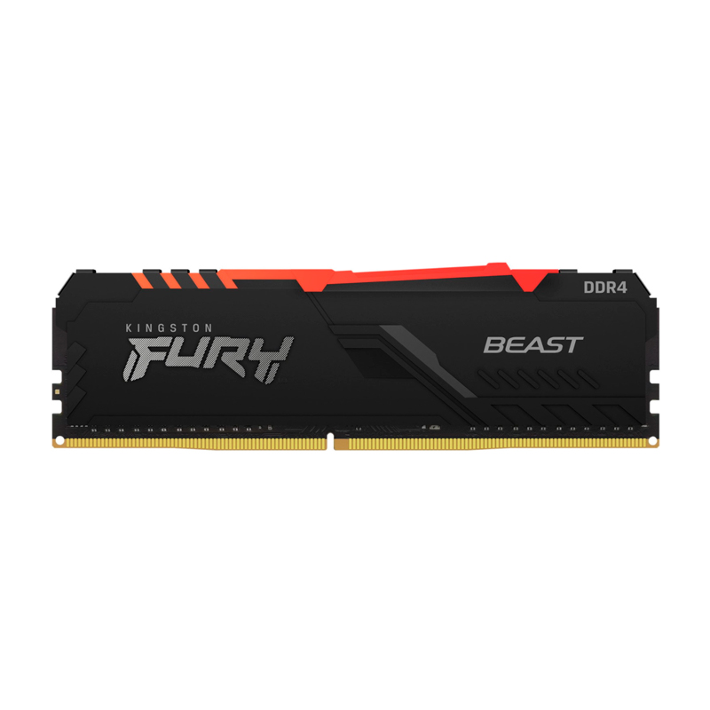 Оперативная память Kingston Fury Beast RGB 8Gb DDR4 3733MHz (KF437C19BBA/8)