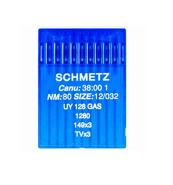 Иглы промышленные Schmetz UY 128 GAS 80, 10 шт