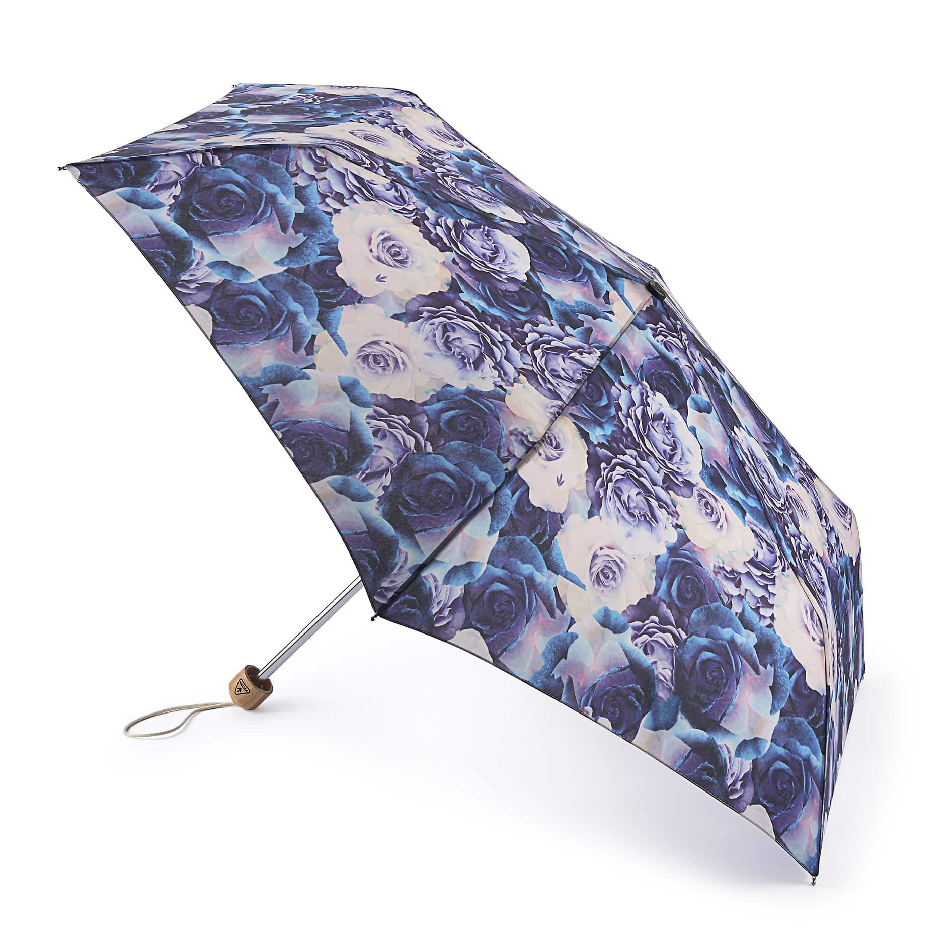 Зонт складной женский механический Fulton L905 синий