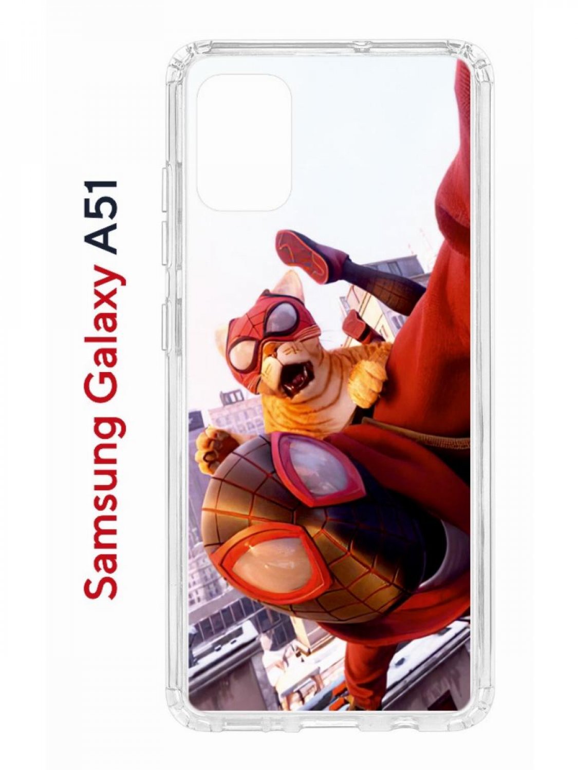 Чехол на Samsung Galaxy A51 с принтом Kruche Print Человек паук, противоударный бампер
