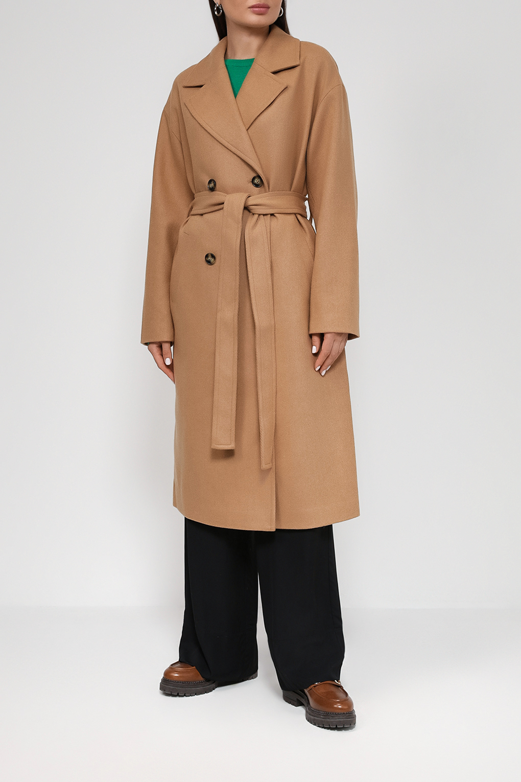 Пальто женское Belucci BL23086154MRKT коричневое 50