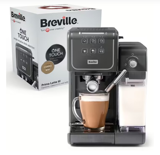 Кофемашина автоматическая Breville Prima Latte III серый