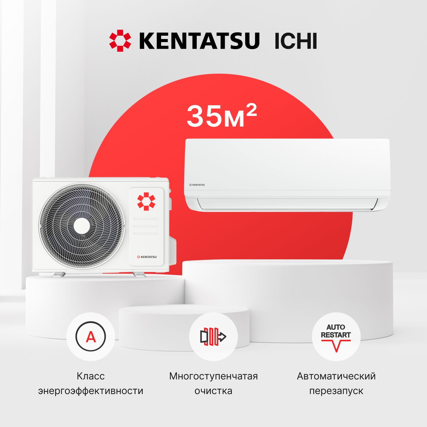 Сплит-система Kentatsu KSGI35HFAN1/KSRI35HFAN1