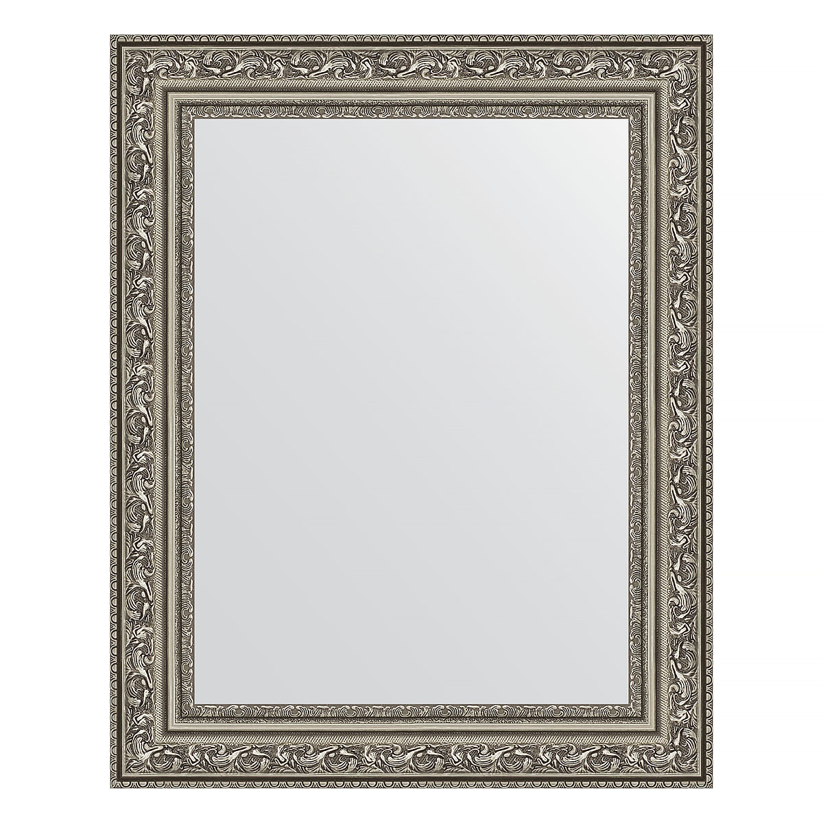 Зеркало в раме 40x50см Evoform BY 3008 виньетка состаренное серебро