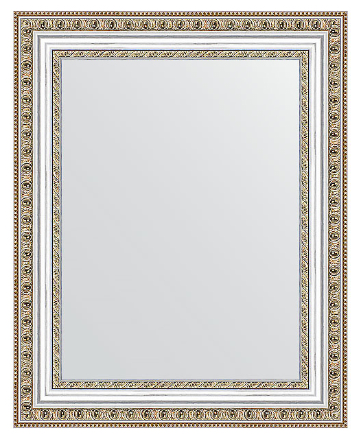 Зеркало в раме 42x52см Evoform BY 1349 золотые бусы на серебре