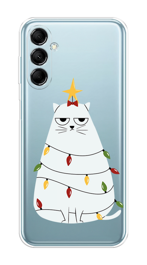 Чехол на Samsung Galaxy M14 5G "Котик в гирлянде"