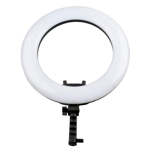 Кольцевая лампа NoBrand HQ-18, 43,5 см, White/Black