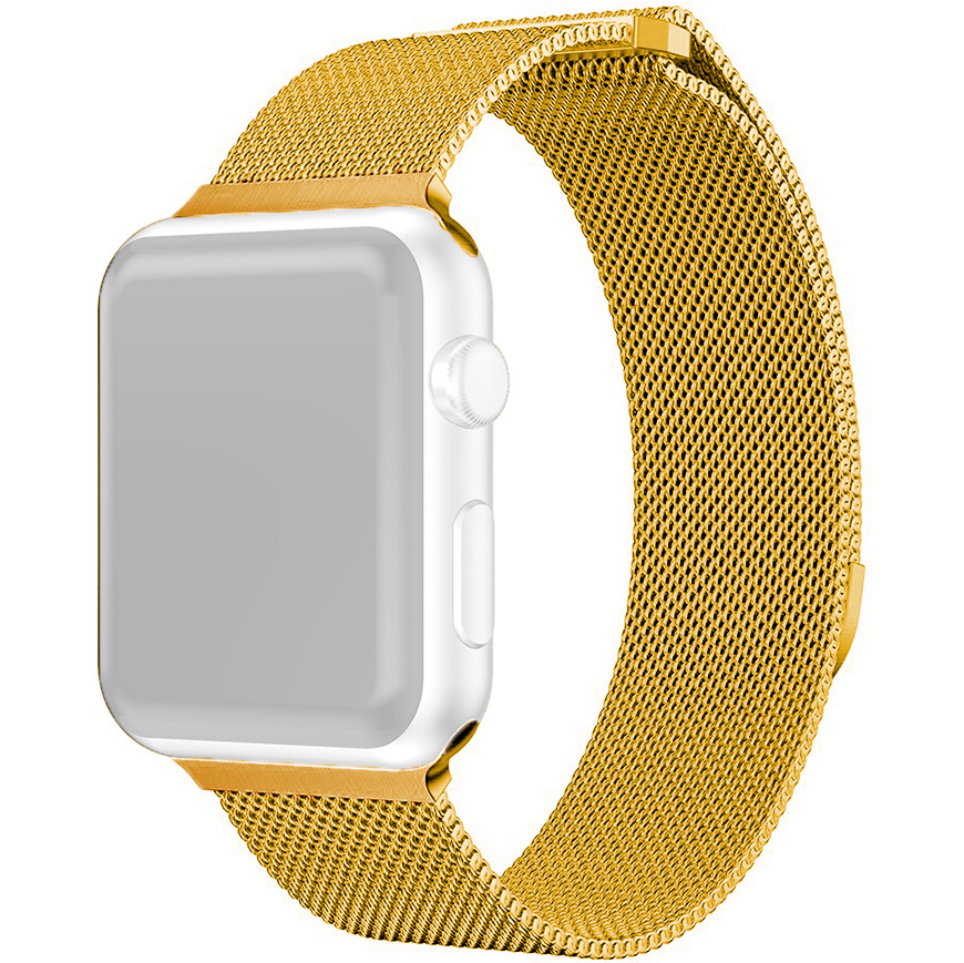 Ремешок InnoZone для Apple Watch 1/2/3/4/5 metall 38/40  - Gold (APWTME38-09)