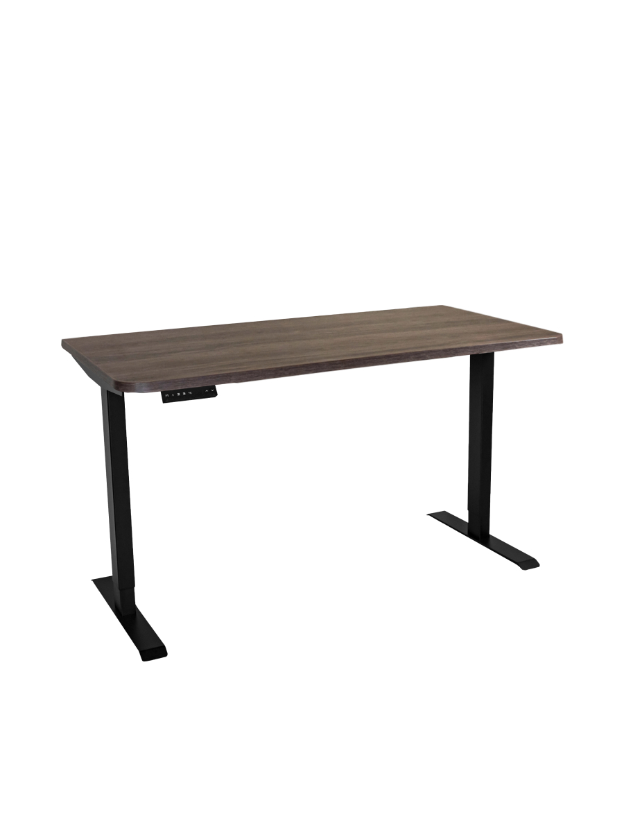 Письменный стол с электрорегулировкой высоты LuxAlto Коричневый/черный 160x70x2.5см, 34159
