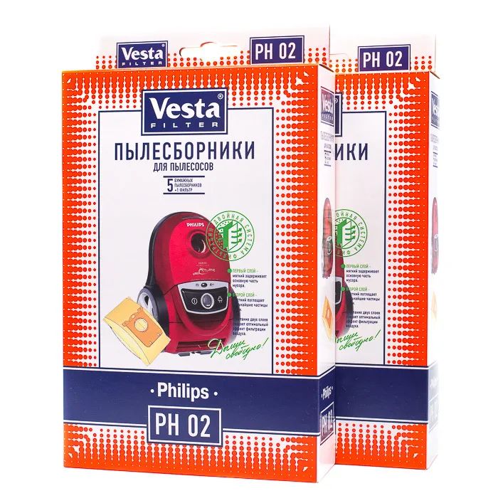 Пылесборник Vesta filter PH02 2 упаковки