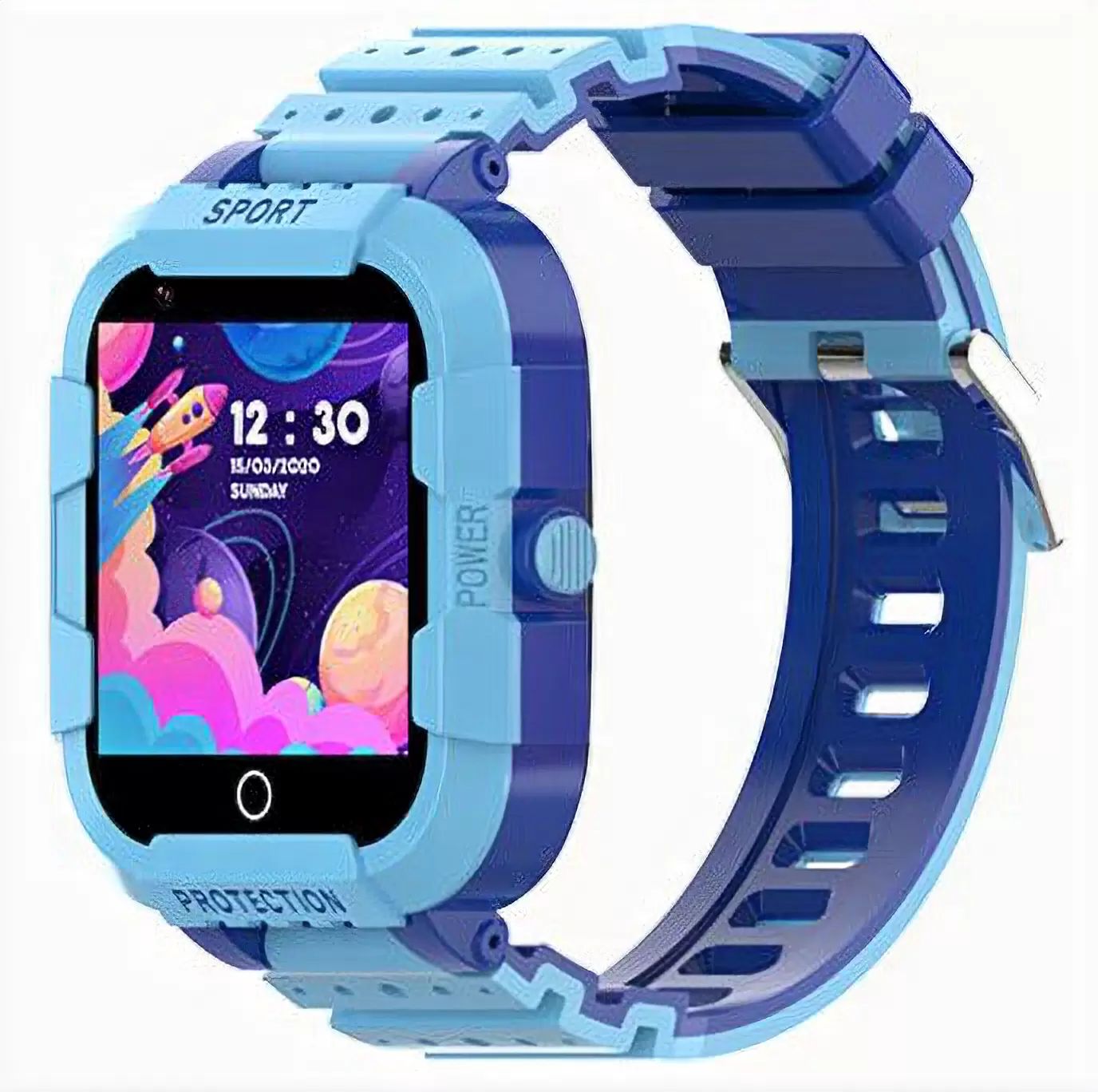 Смарт-часы Smart Baby Watch Wonlex CT12 голубые