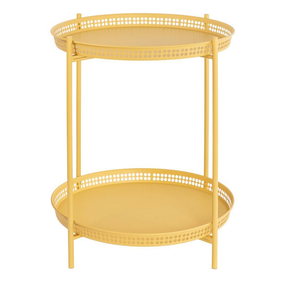 Столик сервировочный Glasar 49 х 49 х 54 см желтый