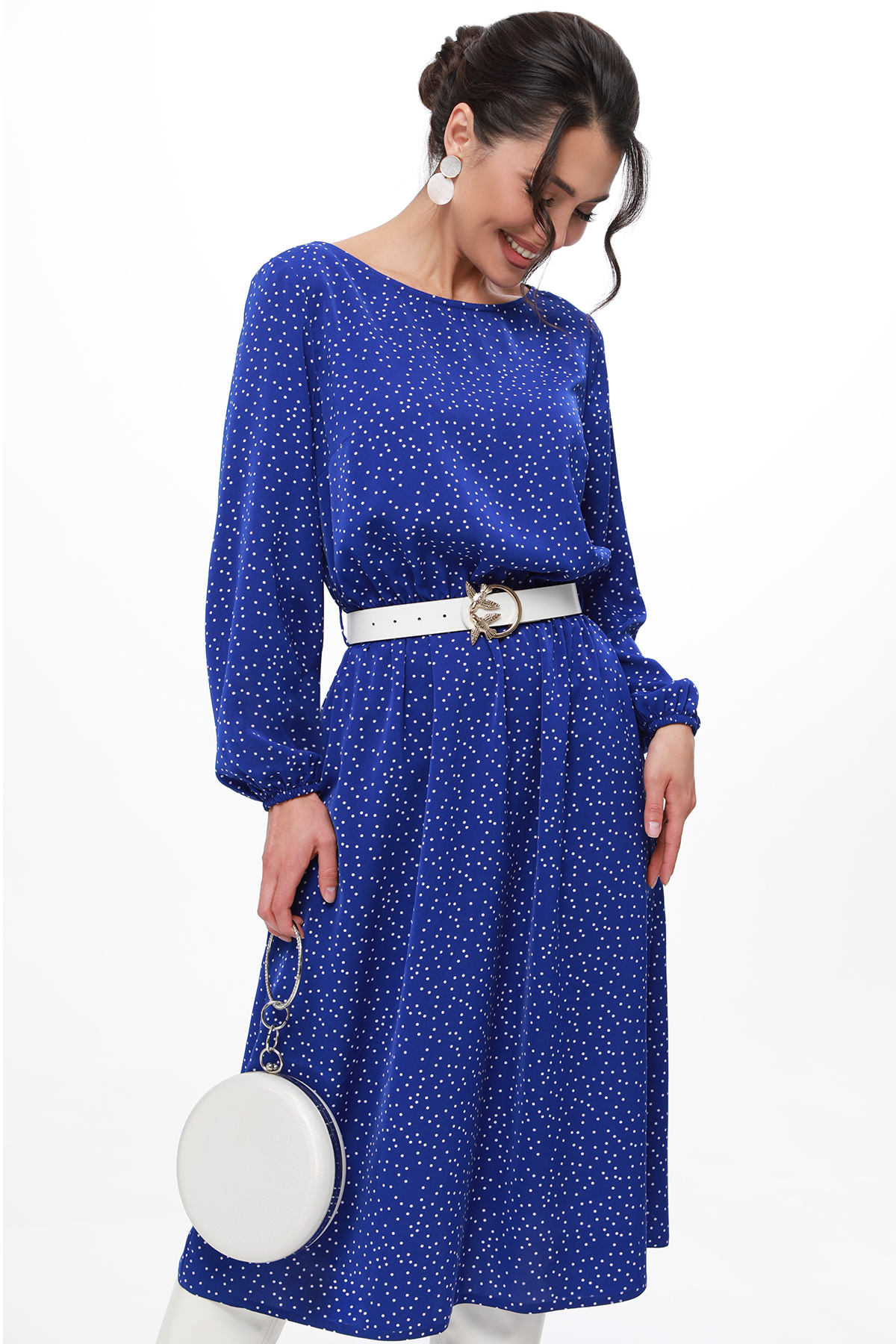 Платье женское DSTrend 0385 синее 56