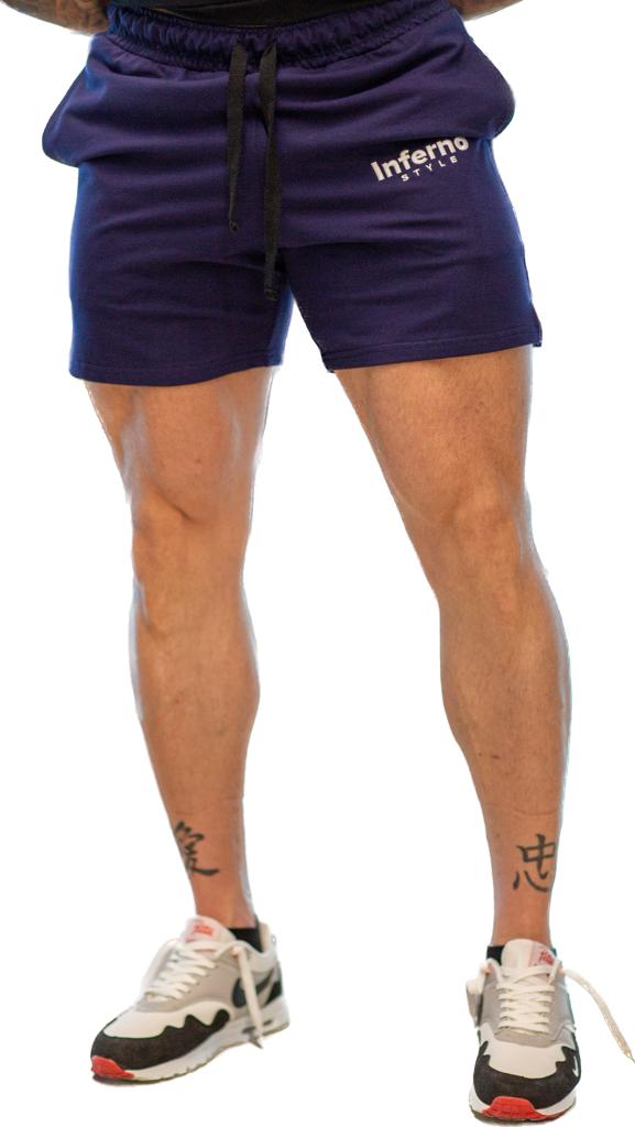 Спортивные шорты мужские INFERNO style Ш-007-001 синие 4XL