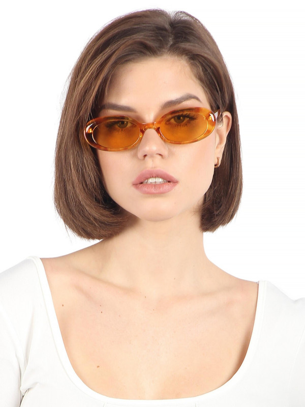 Солнцезащитные очки женские Pretty Mania DD065 желтые