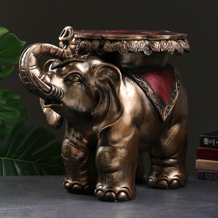 Подставка - стол 'Слон' бронза