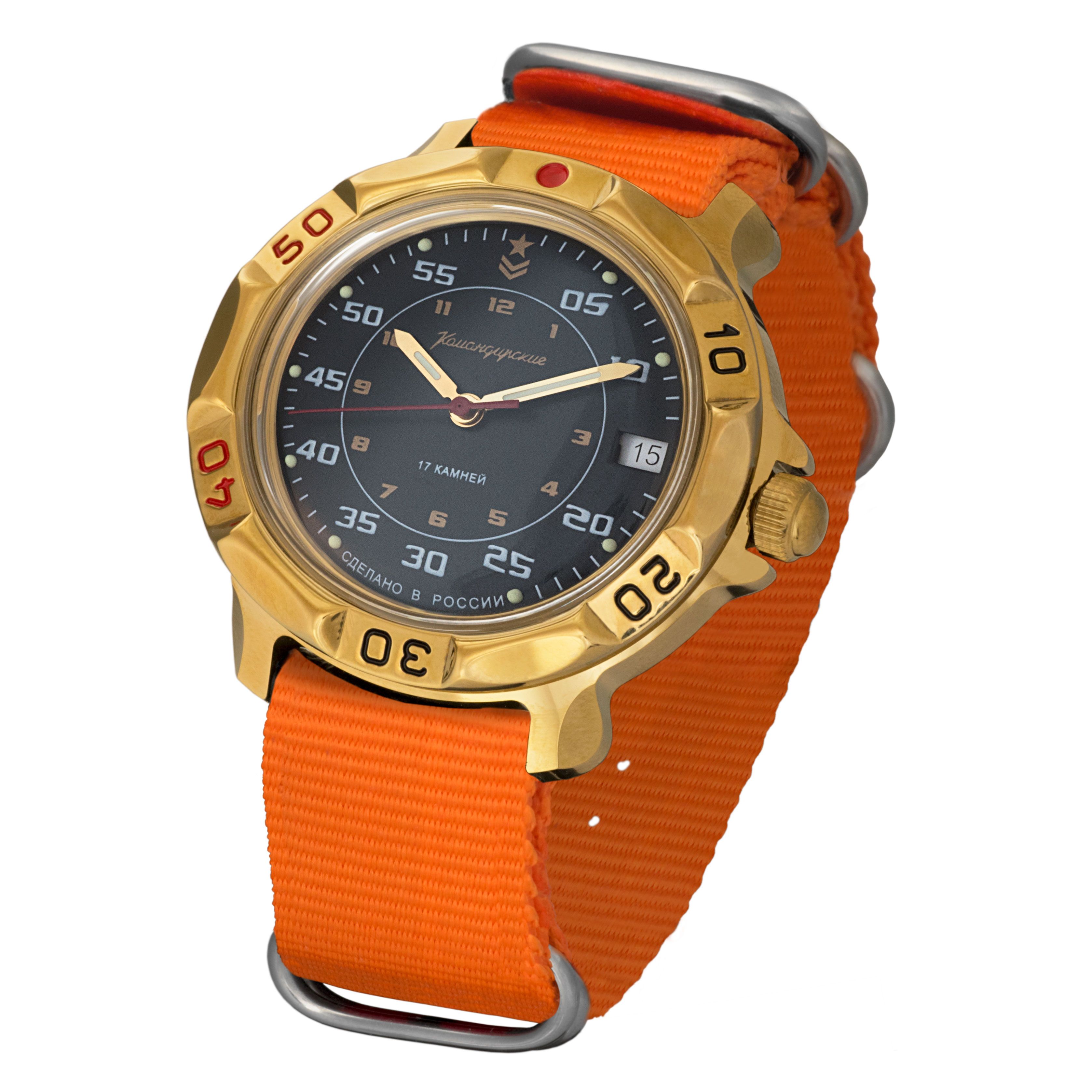 Наручные часы мужские Восток 819179 оранжевые
