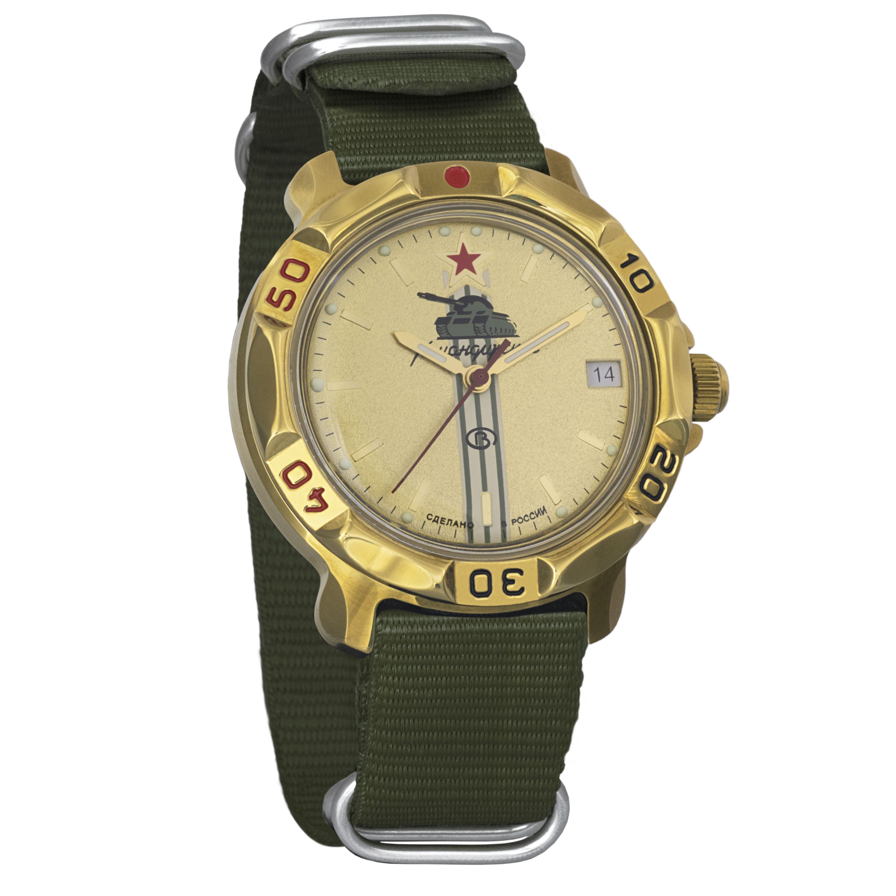 Наручные часы мужские Восток 819072 зеленые