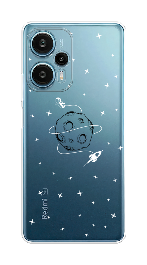 Чехол на Xiaomi Redmi Note 12 Turbo "Полет вокруг луны"