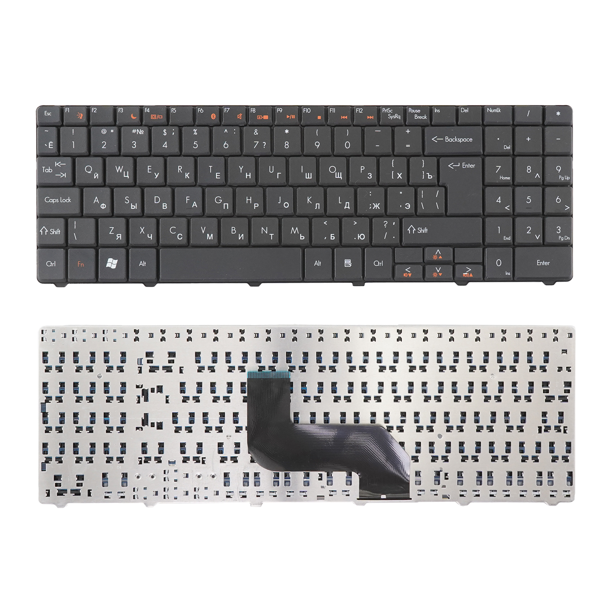 Клавиатура Azerty для ноутбука Gateway EC54/ NV58/ NV78/ Packard Bell DT85 черная